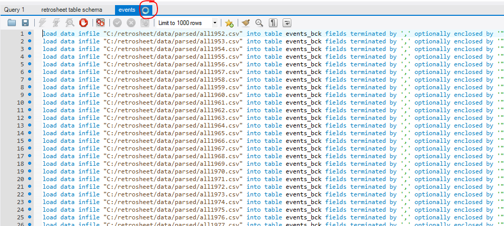 Building a Retrosheet Database - Part 2 | TechGraphs